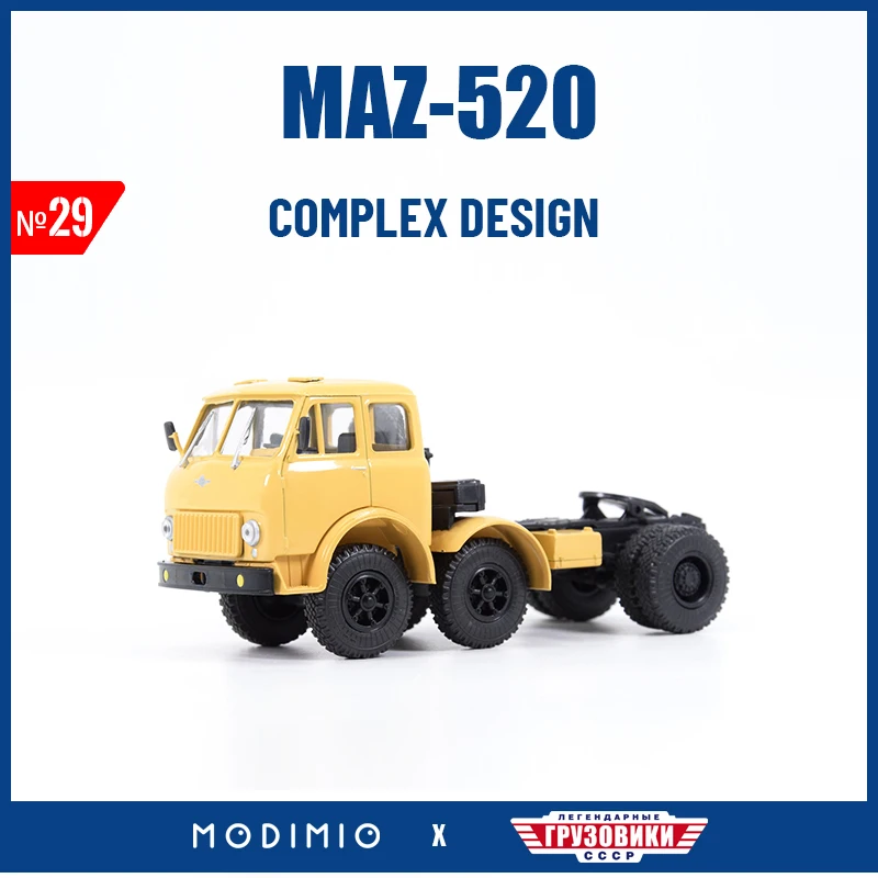 Novo-russo-1-43-metal-6x4-caminh-o-trator-Maz-520-aut-ntico-modelo-de ...
