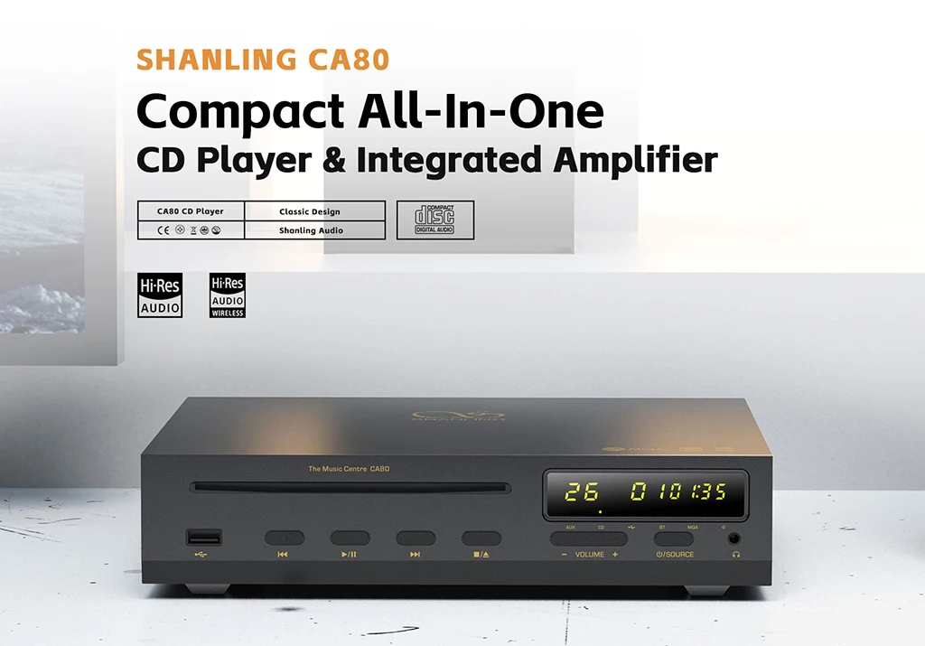 SHANLING CA80 All in one CD player & Integrated Amplifier