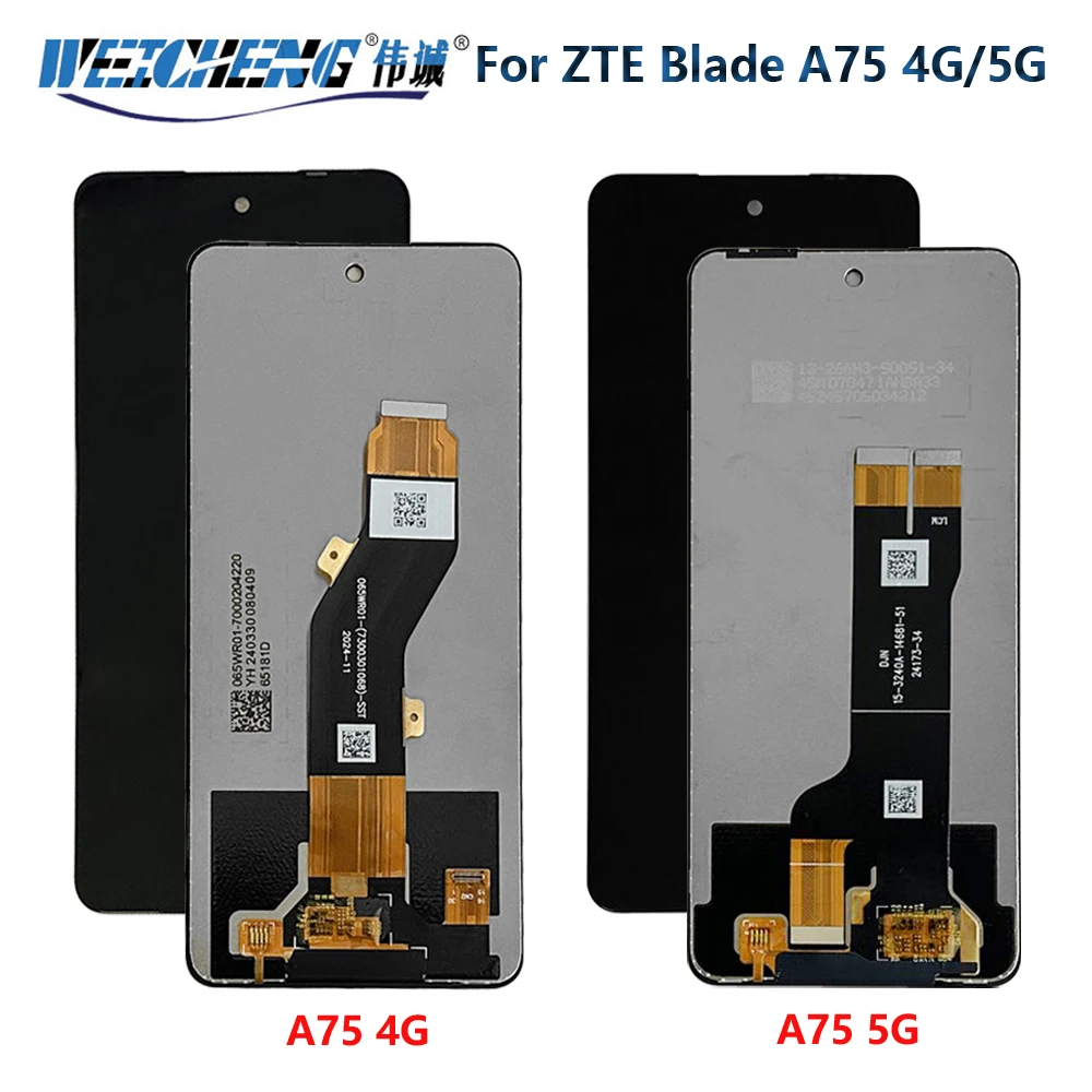Original For ZTE Blade A75 4G LCD ZTE A75 5G Display Screen+Touch Panel ...