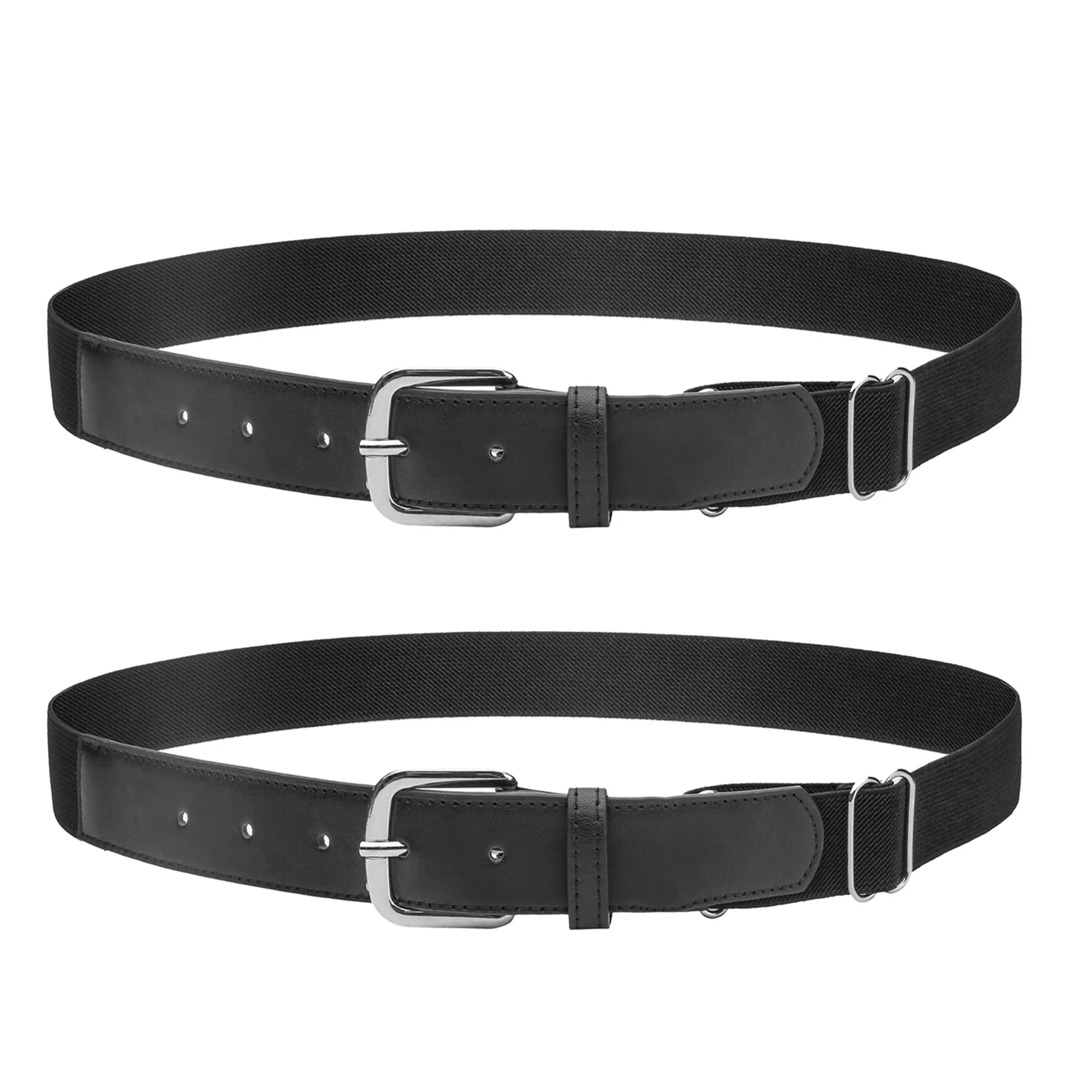 2 Pack Elastic Baseball & Softball Belt Adjustable Soft Outdoor Sports ...