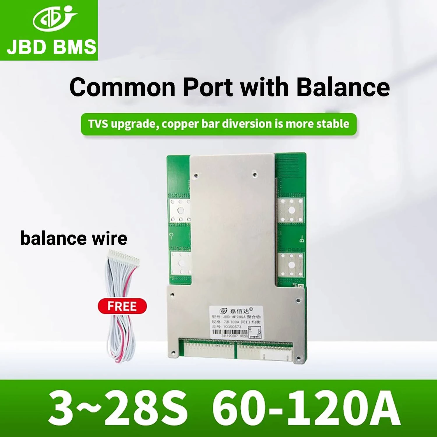 Jbd Bms 3s 4s 7s 8s 14s 16s 17s 20s 21s 24s 28s Lifepo4 12v 24v 36v 48v Battery Bms Balancer 60a ...