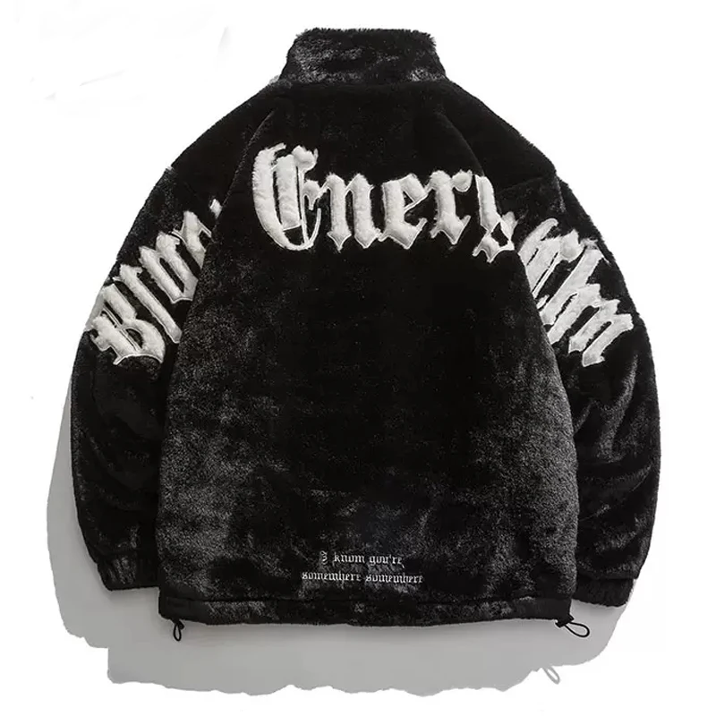 Men-s-Hip-Hop-Streetwear-Jacket-Coat-Thick-Furry-Fleece-Jacket-Letter ...