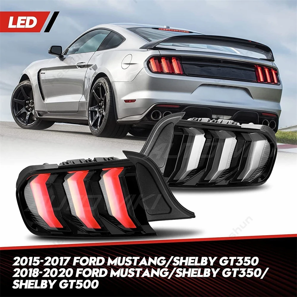 For-Ford-Mustang-GT-Shelby-GT500-2015-2021-Car-Tail-Lights-Assembly-DRL ...