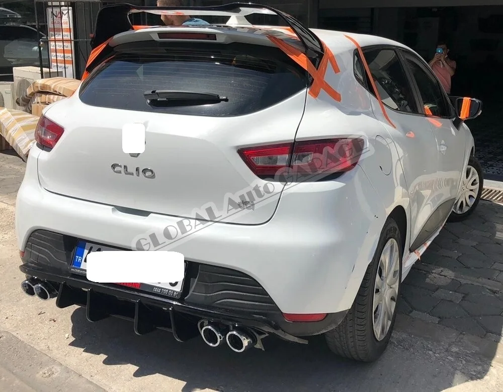 For Renault Clio 5 Diffuser 2019 2020 2021 2022 Extension Rear Bumper ...