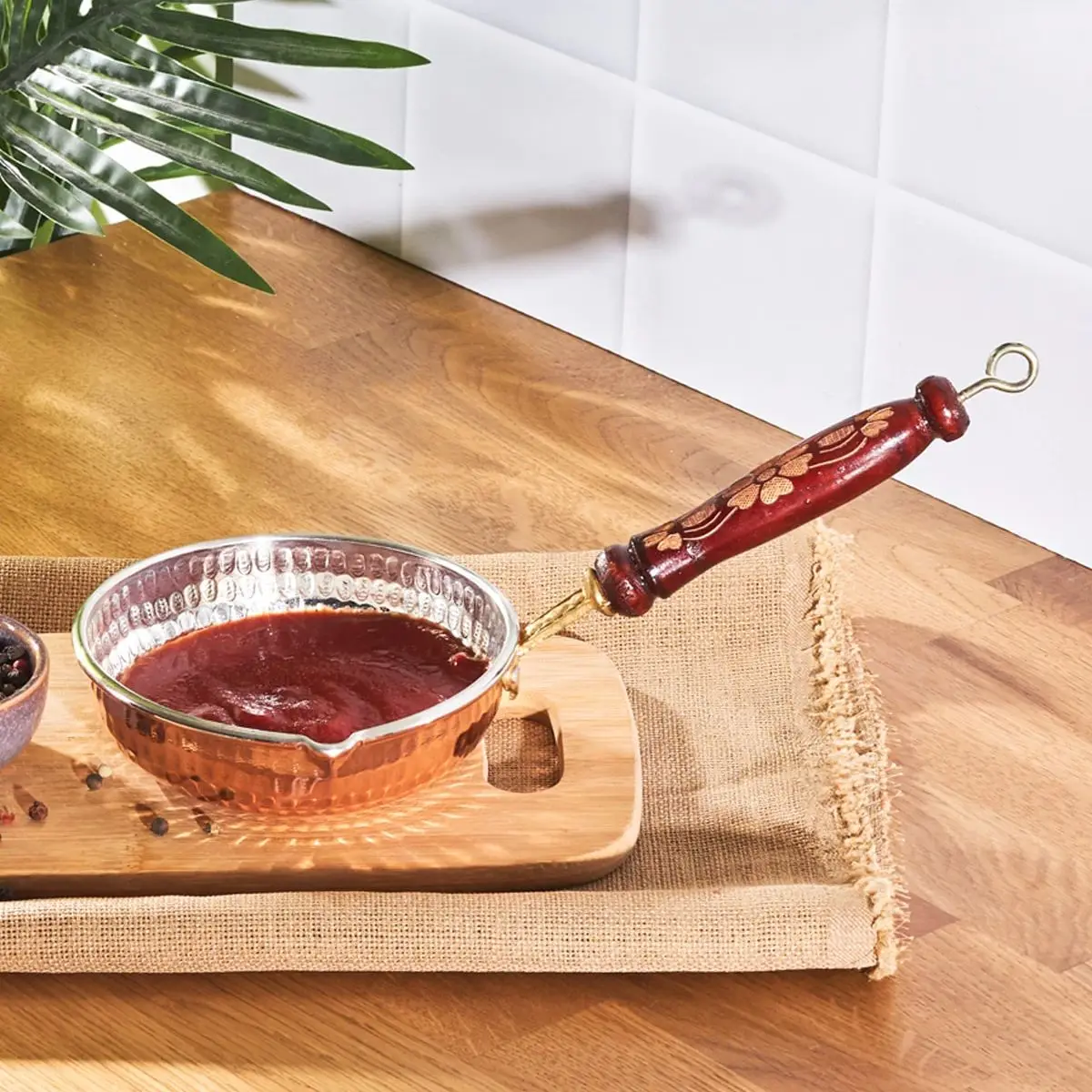 Turkish-Style-Antique-Copper-Handmade-Sauce-Pan-Breakfast-Meal-Sauce ...