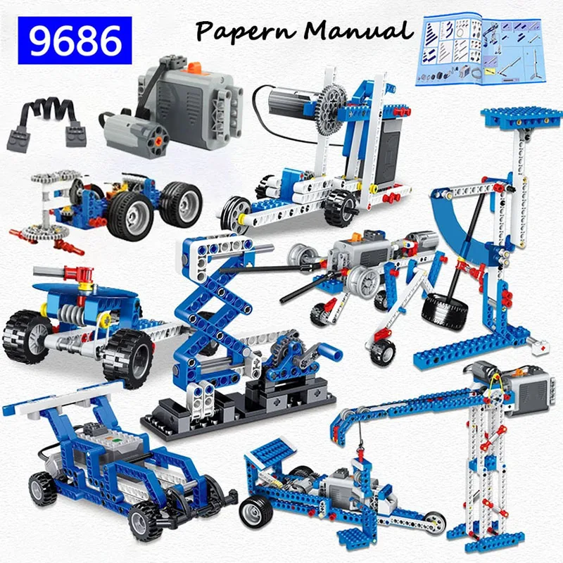 MOC-Educational-and-Dacta-Series-Simple-and-Motorized-Mechanisms-Base-Set-9686-Core-Set-Building ...