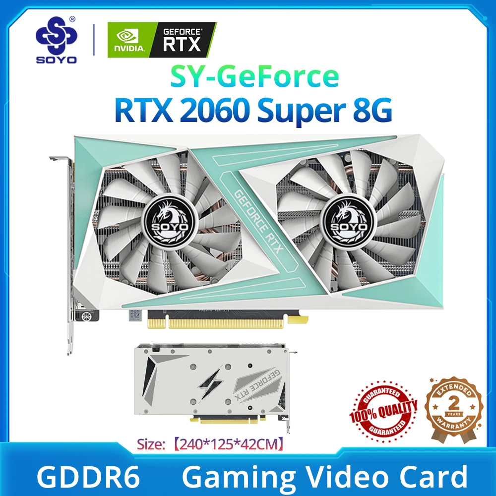 Soyo Original Nvidia Geforce 2060 Super 2070 8g Graphics Card Pcie 3 ...