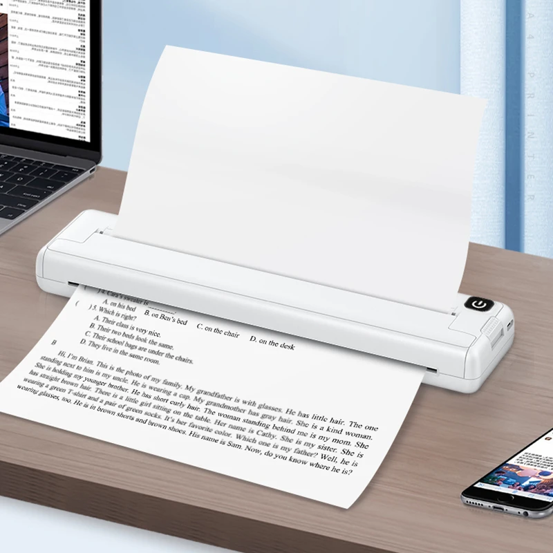 A4-Bluetooth-Printer-Continuous-Thermal-Printer-Portable-Inkless ...