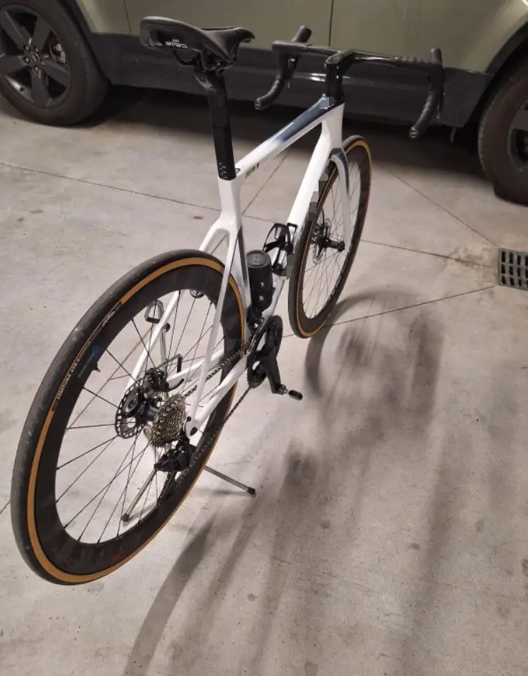 Custom-Paint-Full-Carbon-Bike-Frameset-T47-Branco-e-Cinza-Logos-UCI ...