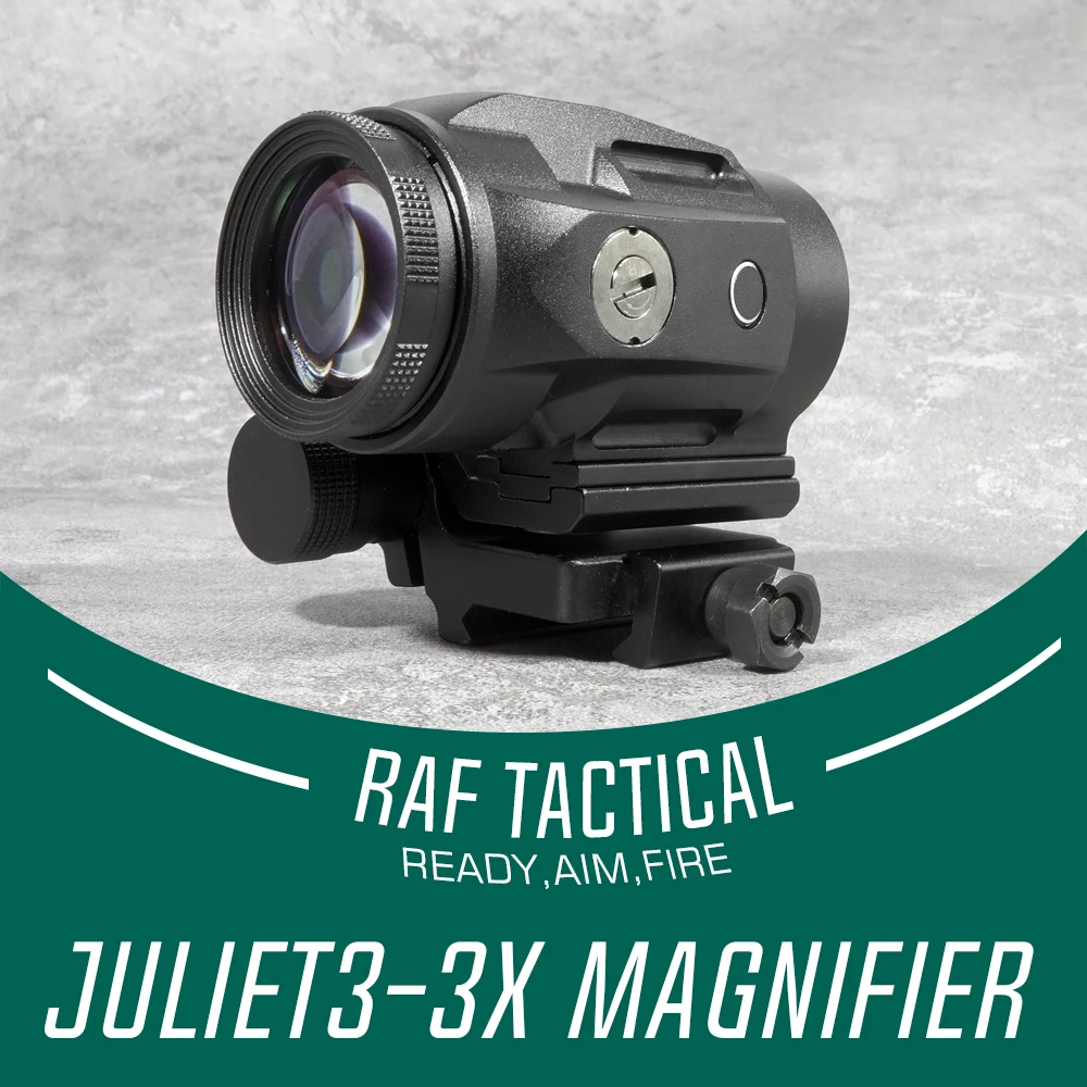 Airsoft JULIET3 3X MAGNIFIER Sight Push Button Mount with Spacers For ...