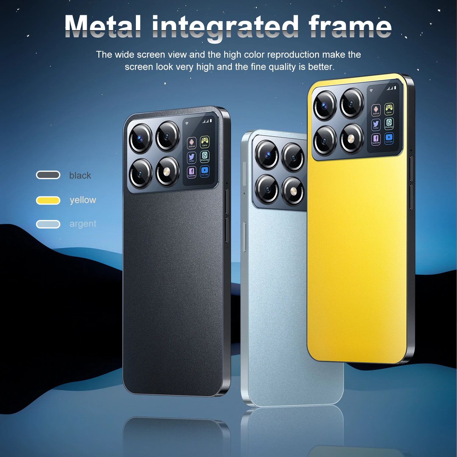 2025 NEW X7 Pro Smartphone 7.3inch Global Version 16G+1TB Snapdragon 8 ...