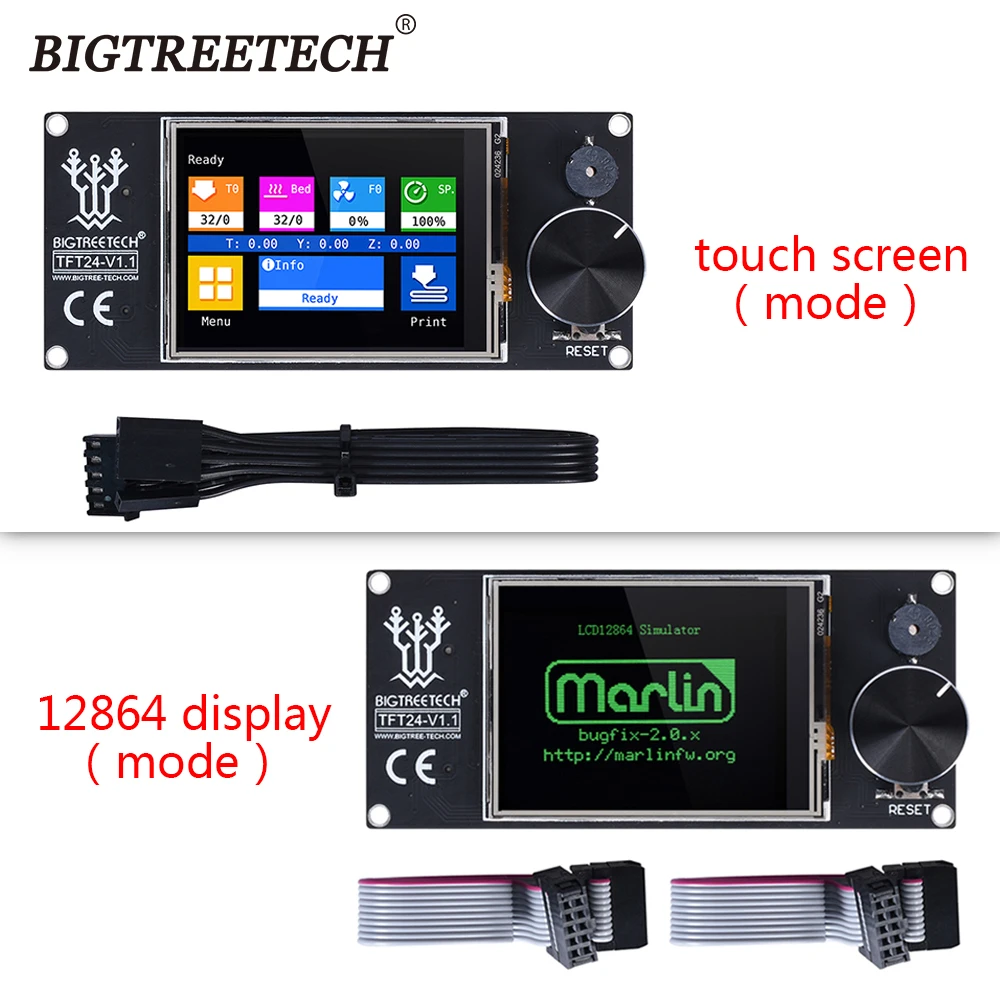 Bigtreetech Tft24 V1.1 Smart Controller Touch Screen With 12864 Lcd Display Panel For Mks Skr V1 ...
