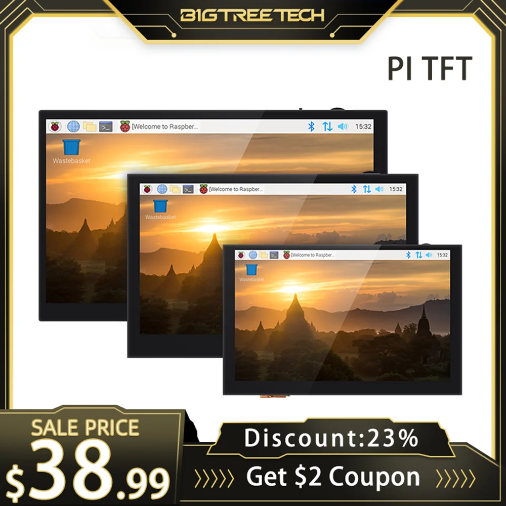 Bigtreetech Btt Pi Tft50v2.0 Tft43 Tft70 Raspberry Pi Lcd Touch Screen Dsi Display For Raspberry ...