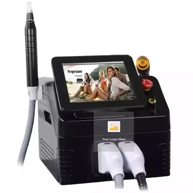 2000W 808 diode Laser permanent Portable 2 in 1 picosecond laser tattoo ...