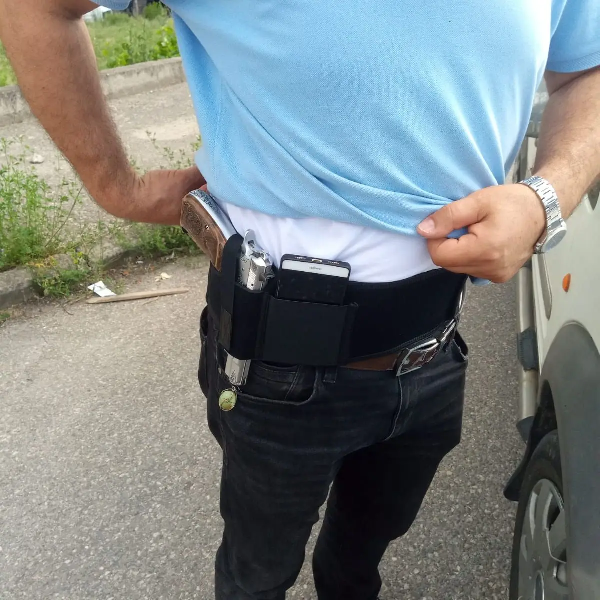 Tactical-Pistol-Holster-Military-Portable-Concealed-Holster-Wide-Belt ...