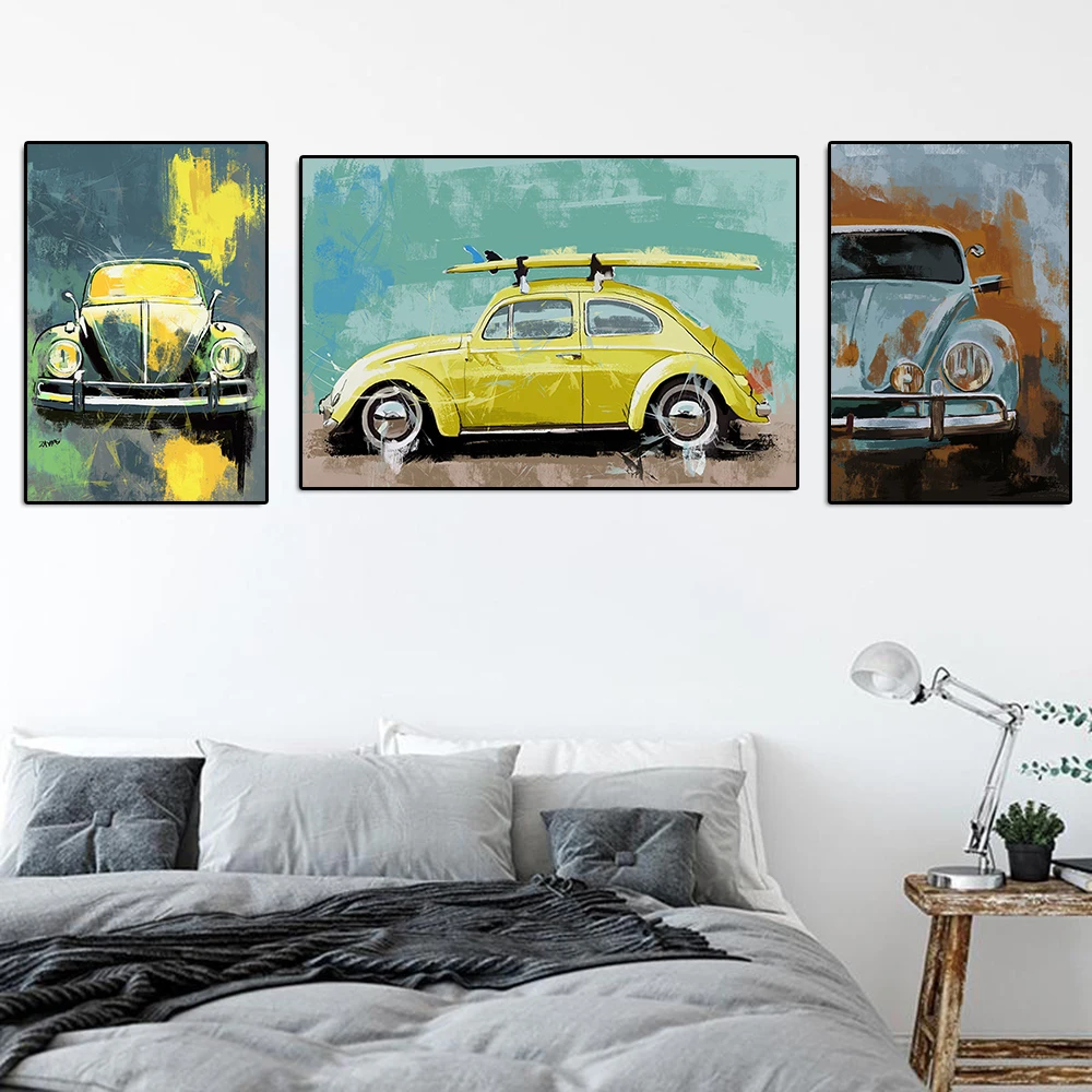 Vintage Yellow Beetle