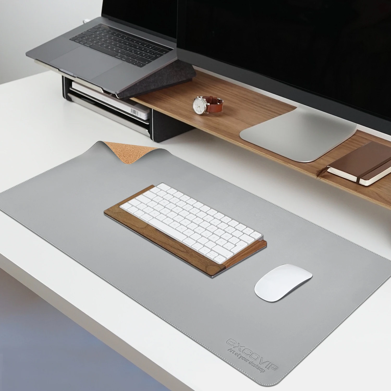 Excovip-Large-Size-Mouse-Pad-Cork-and-PU-Double-side-Waterproof-Desk ...