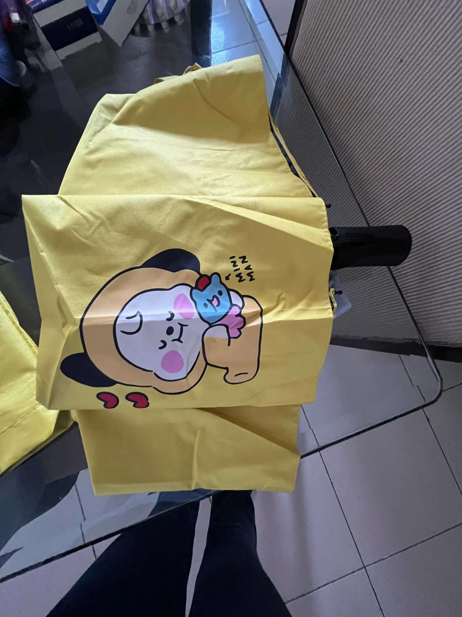 New Bt21 Fully Automatic Umbrella - BTS MERCH SHOP