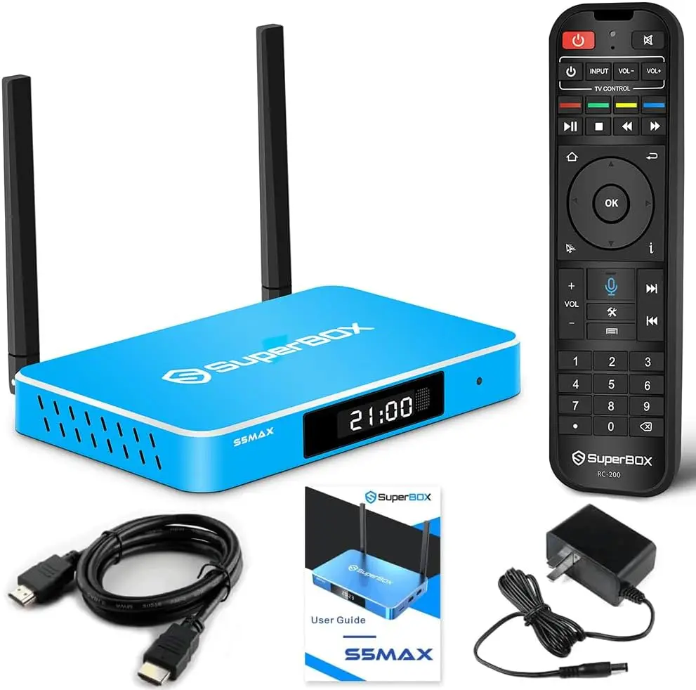 SuperBox S5 Max, 2024 Newest TV Box Includes IR Remote with Voice ...