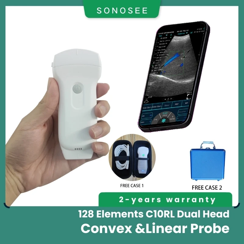 Wireless-ultrasound-probe-konted-wifi-ultrasound-handheld-USG-machine-C10RL-3-in-1-ultrasound ...