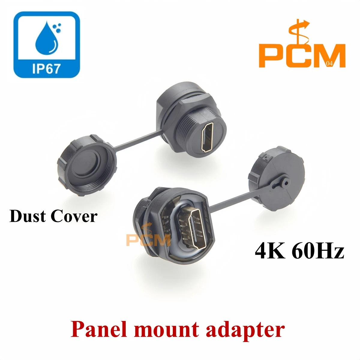 IP67 Waterproof High Definition Multimedia Interface female adapter, 4K ...