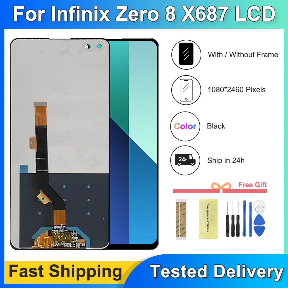6-85-Tested-For-Infinix-Zero-8-LCD-X687-Display-Touch-Screen-Digitizer ...