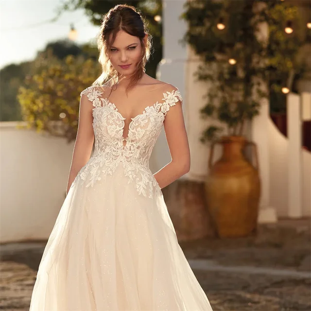 Royal Ballgown Wedding Dress With Beaded Lace, 59% OFF