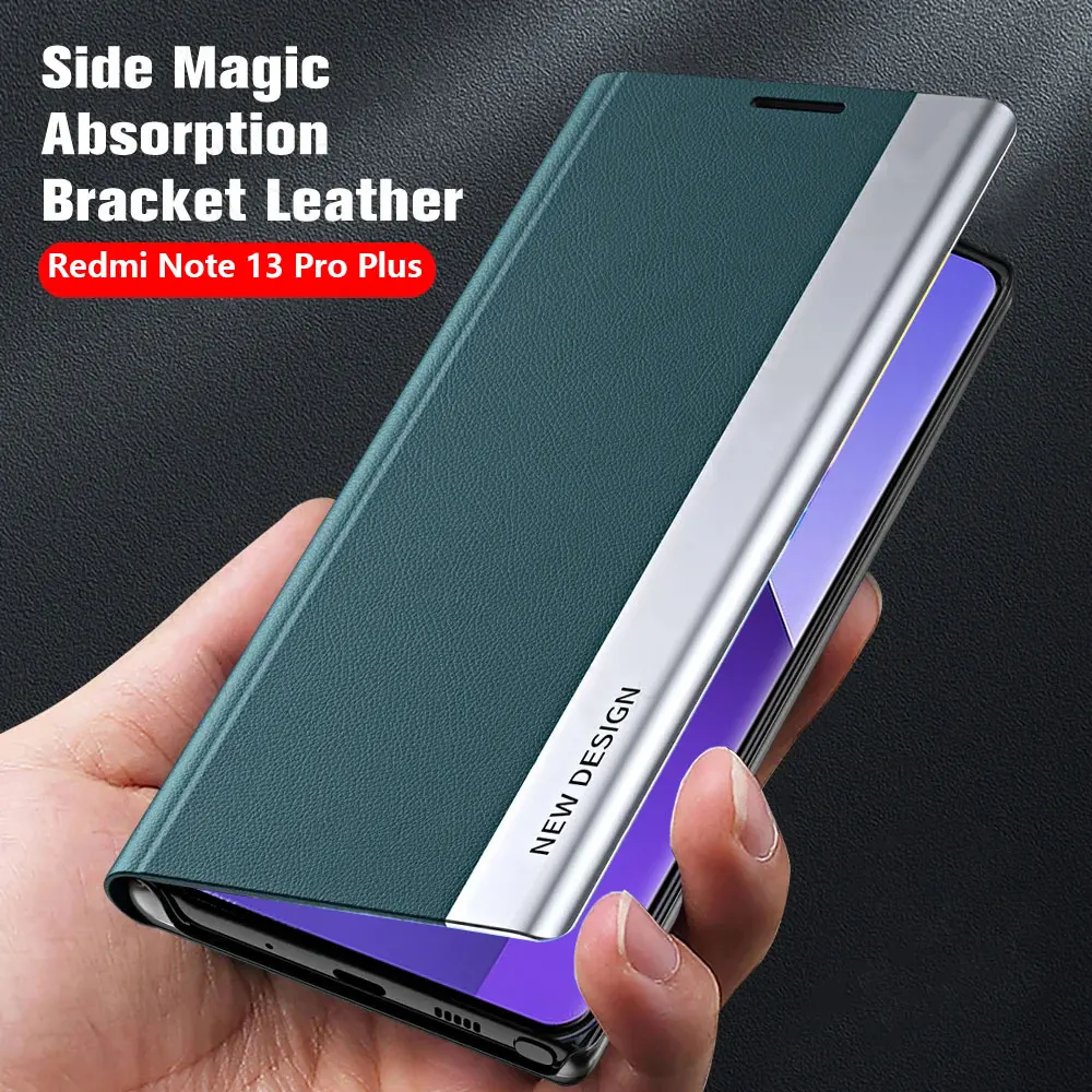 Leather-Flip-Case-For-Xiaomi-Redmi-Note-13-12-11-Pro-Plus-5G-Shockproof ...