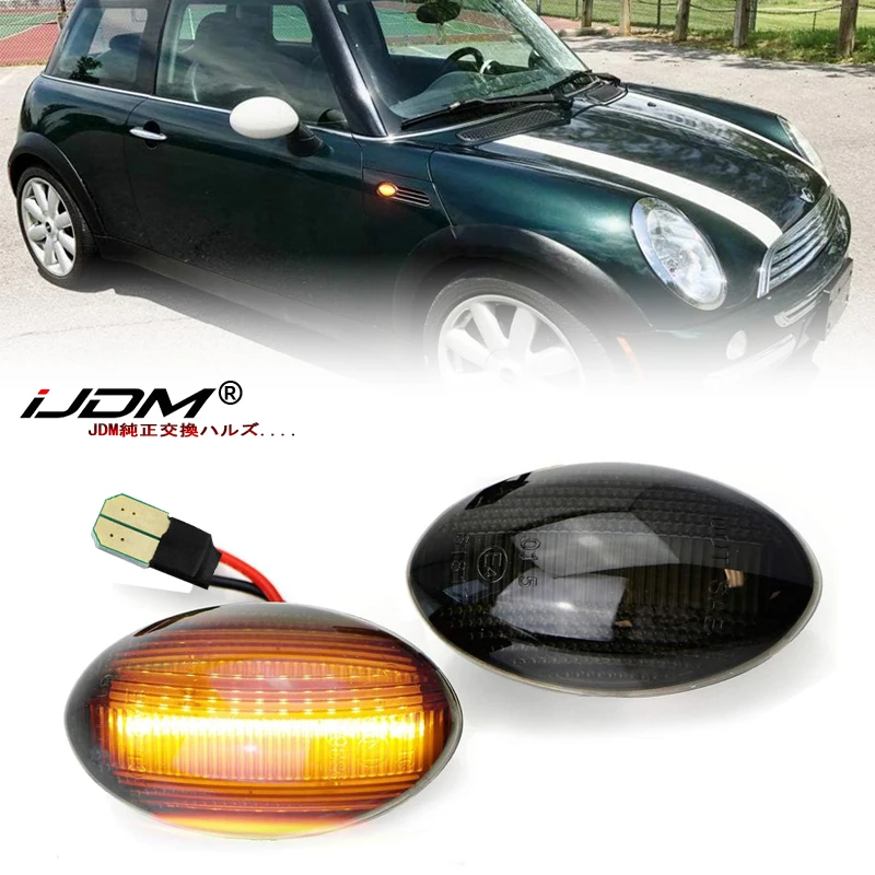 For Mini Cooper R50 R53 2002-2006 Dynamic LED Turn Signal Side Marker ...