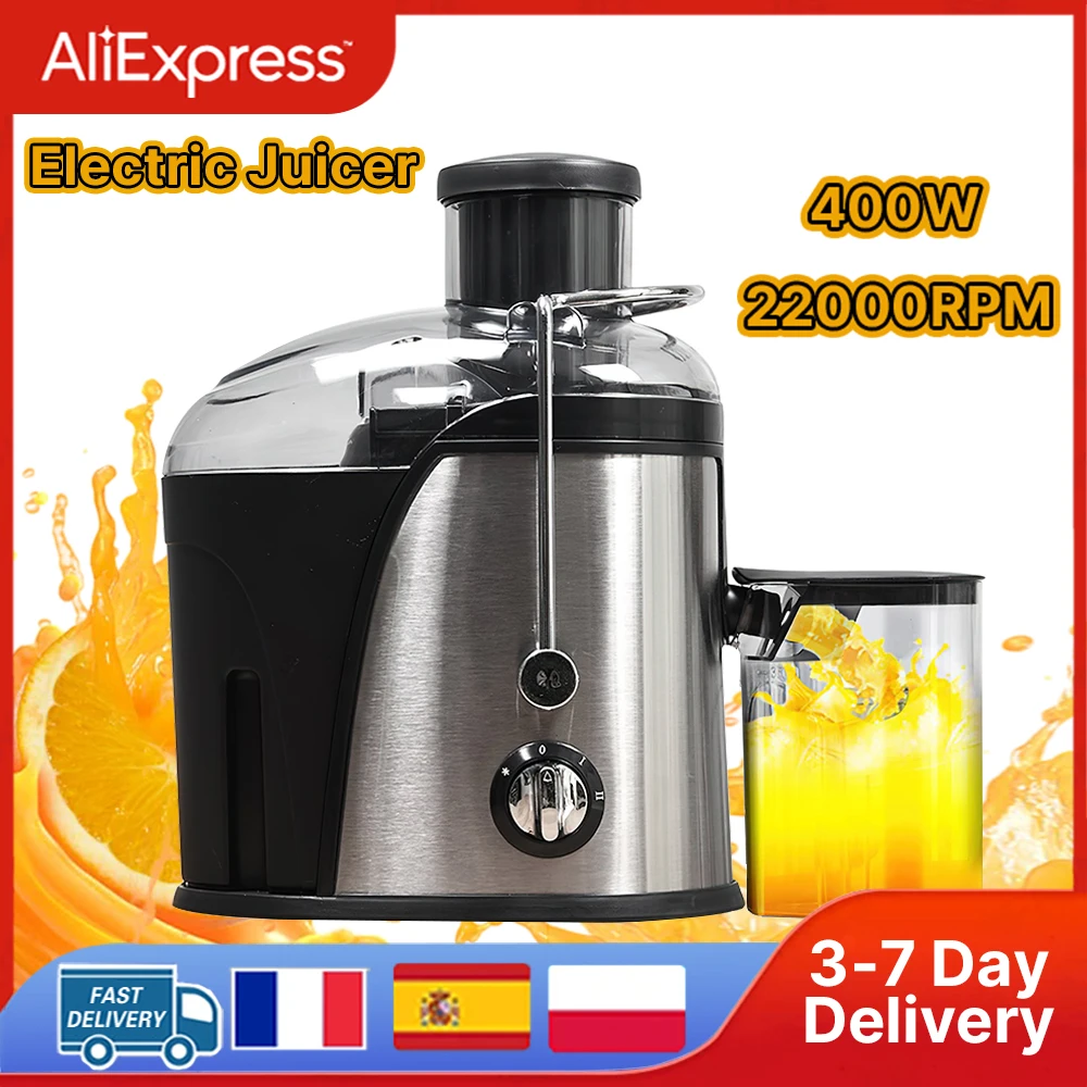 400W Centrifugal Electric Juicer Machine With 3inch Big Mouth Fruits ...