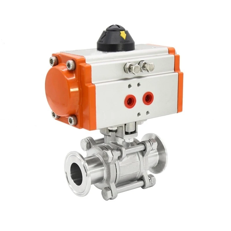 1-1-2-Three-Piece-Pneumatic-Clamp-Ball-Valve-Stainless-Steel-Double ...