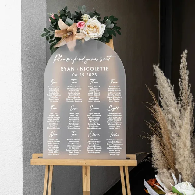 Wedding guest table list ideas | Honestweddingadvice.com
