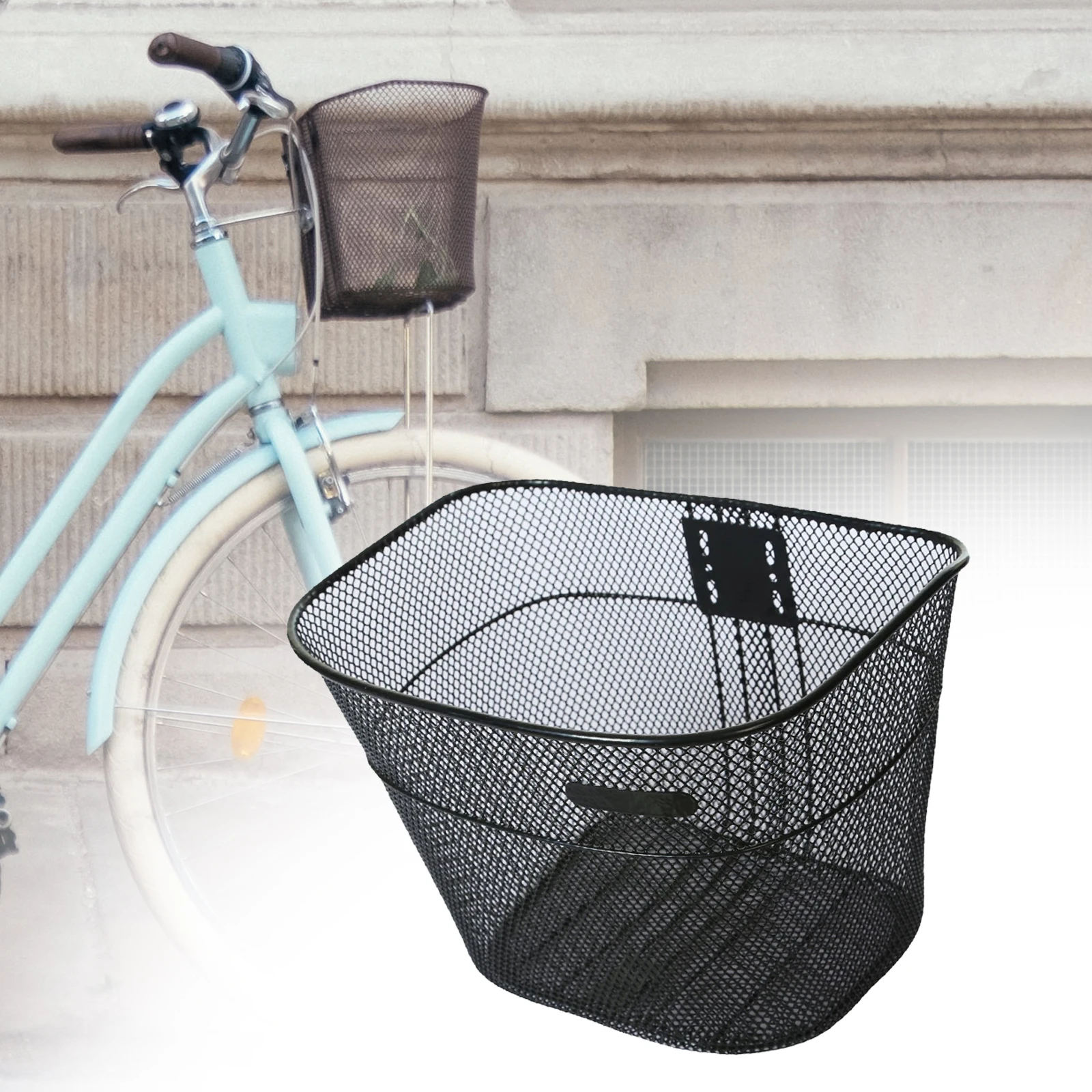 Bicycle-Front-Handlebar-Storage-Basket-Durable-Metal-Pet-Carrier ...