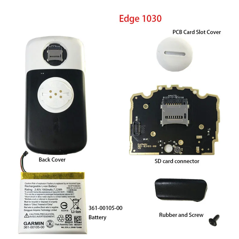 Back-Case-For-GARMIN-EDGE-1030-Repair-Parts-Battery-SD-Card-Connector ...