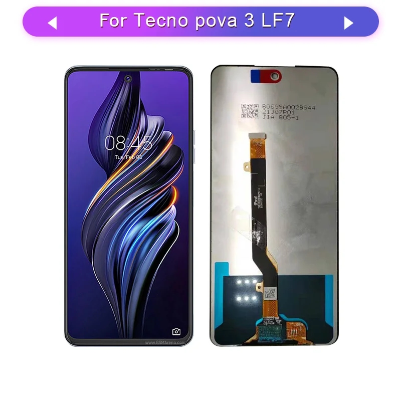 Para-tecno-pova-3-lf7-display-lcd-com-tela-de-toque-assembl-ia-painel ...