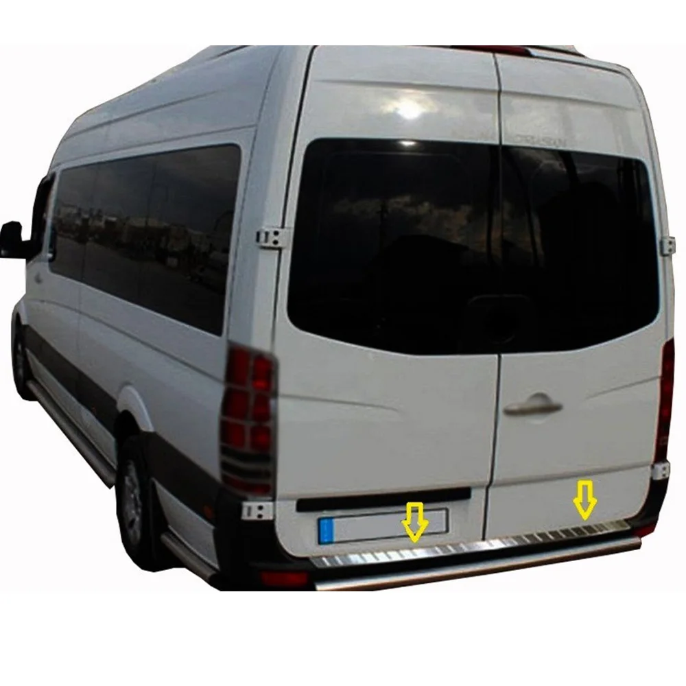 For Mercedes Sprinter W906 Chrome Rear Bumper Sill. Between 2006-2018 ...