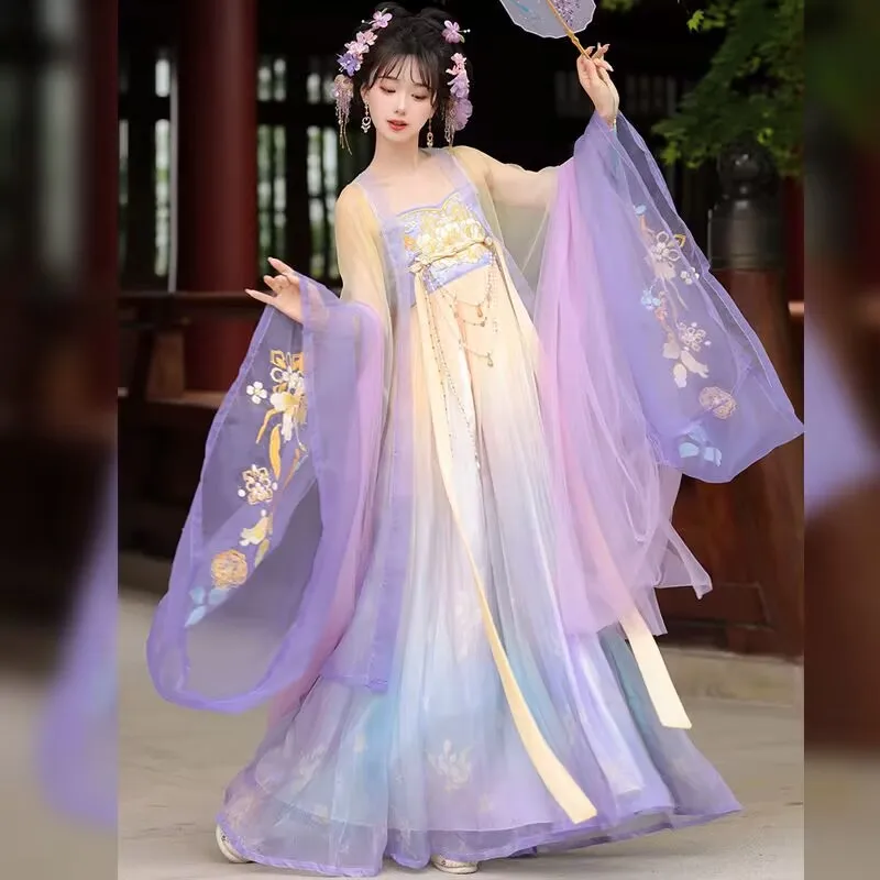 Chinese Hanfu Dress Women Carnival Fairy Cosplay Costume Party Dress ...