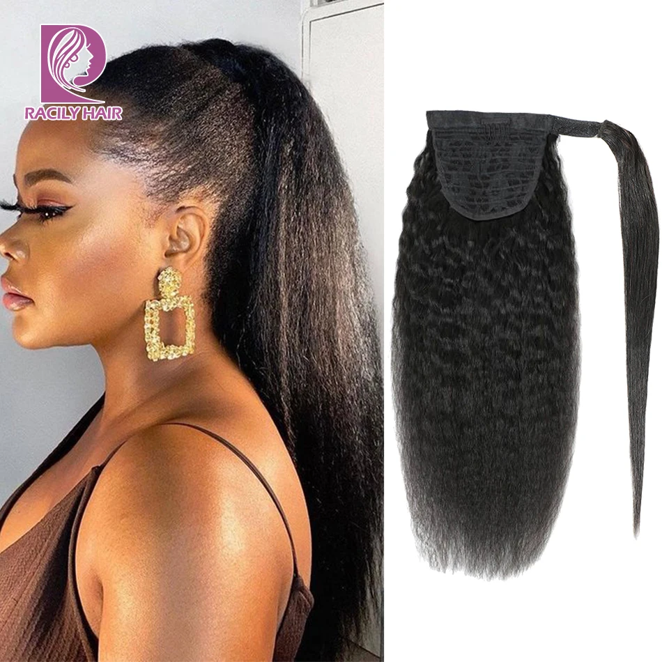 Racily-Hair-Queue-de-cheval-droite-cr-pue-noire-extensions-de-cheveux ...
