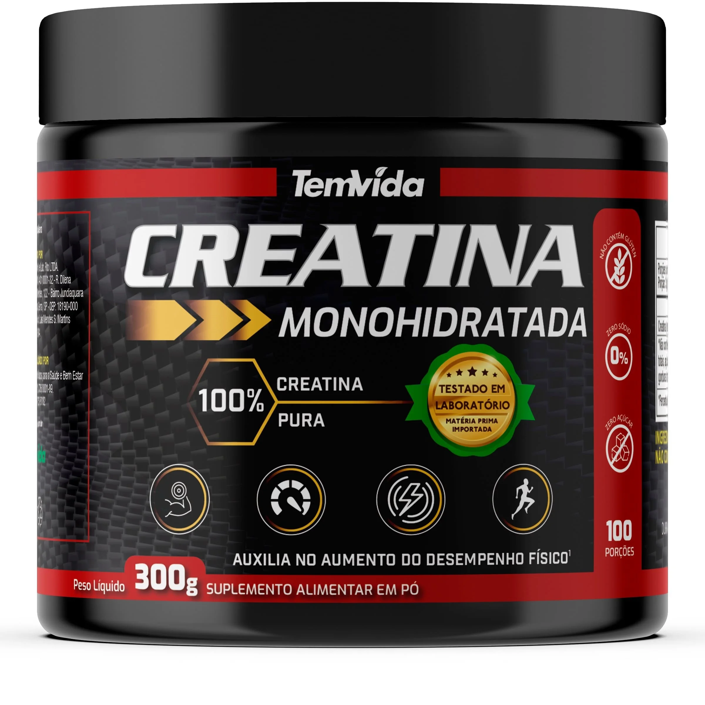 Creatina 300g 100% Creatina PURA Monohidratada Laudo De, 46% OFF