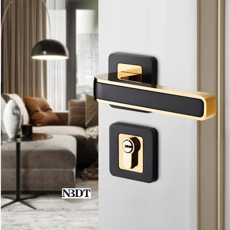 1Set Zinc Alloy Mortised Square Rosette Lock Thumbturn Gold Black Grey ...