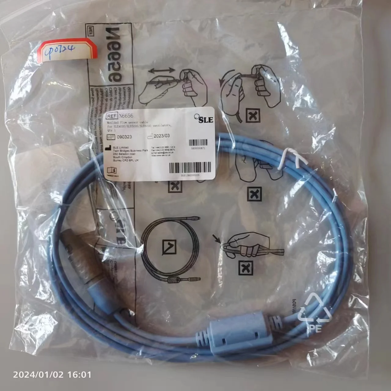 New Original N6656 Flow Sensor cable for SLE4000 SLE5000 SLE 6000 ...