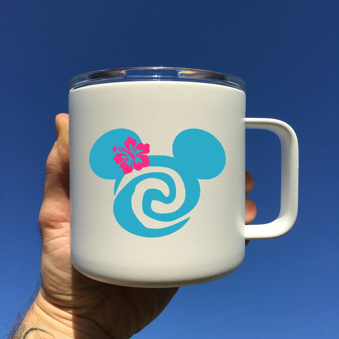 Moana Mickey Head Vinyl Sticker Car Window Waterproof Removable Decals ...