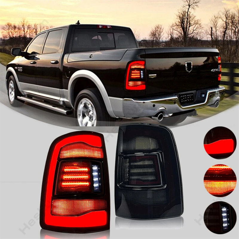 2-Pieces-For-Dodge-RAM-1500-2500-3500-V6-V8-2009-2018-LED-Tail-Lights ...