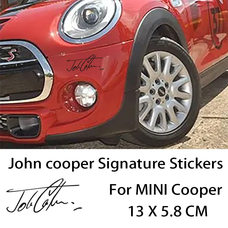 John-Cooper-Signature-Stickers-JCW-Works-For-BMW-MINI-Cooper-Interior ...