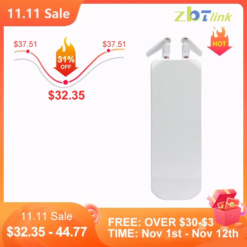 Zbtlink Waterproof Outdoor 4G Router 300Mbps CAT4 LTE Routers 3G/4G SIM ...