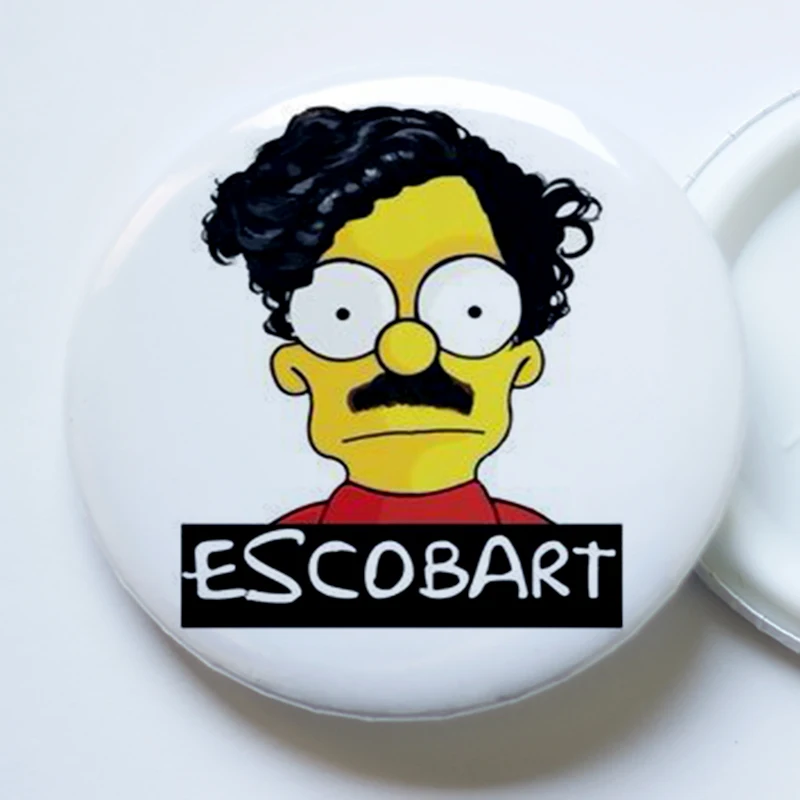 59mm-shield-badge-Pablo-escobar-narcos-colombia-children-s-drawings-man ...