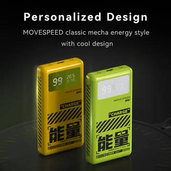 MOVESPEED M25 Power Bank 25000mAh 145W Type C Fast Charge 3 Ports ...