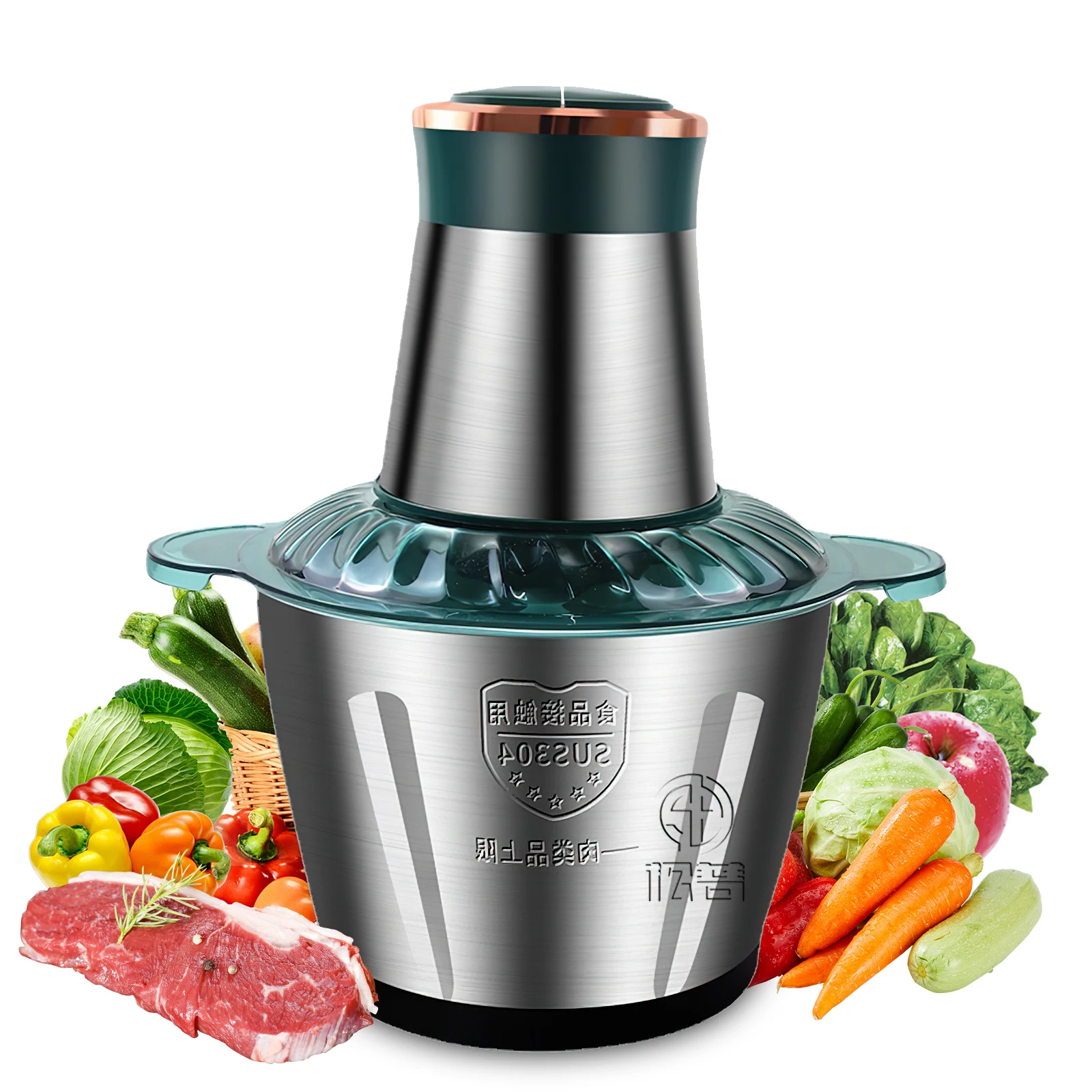 3L-Electric-Meat-Grinder-Food-Crusher-6S-Stainless-Steel ...