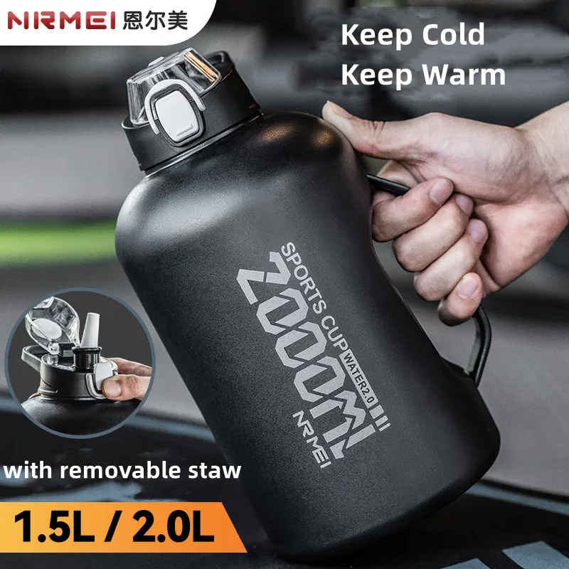 Bottle Stainless Steel Double Wall 18 8 | 2000ml Stainless Steel Water Bottle - Water Bottles ...