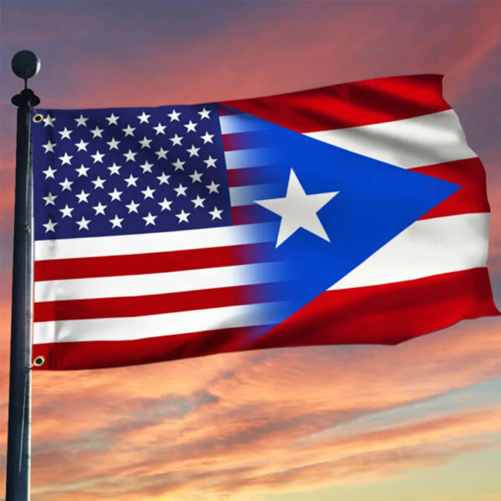 Directly-Delivery-100-Polyester-America-Puerto-Rico-USA-Friendship ...